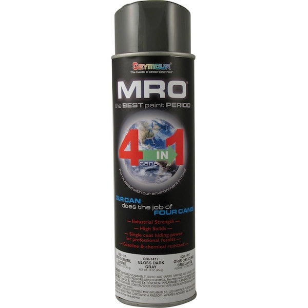 Vortex 20 oz MRO Heavy Duty Spray Paint Dark Gray VO3745839 | Zoro