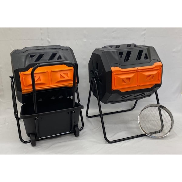 Genesis,Maze,Rsi 2-Genesis 42 Gallon Composters w/ 1-Cart & 1-Sifter ...