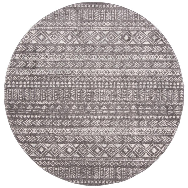 Flowers First 5 x 5 ft. Tulum Contemporary & Bohemian Round Power ...