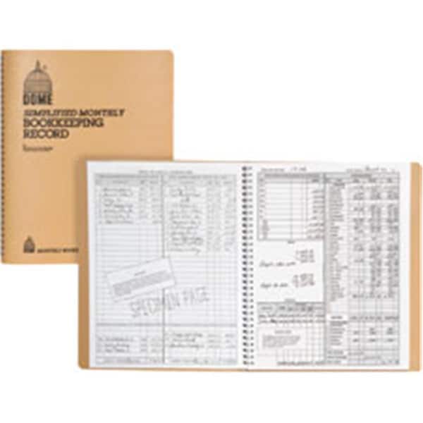 Dome Publishing Co Bookkeeping Record Book, Beige DO465529 | Zoro