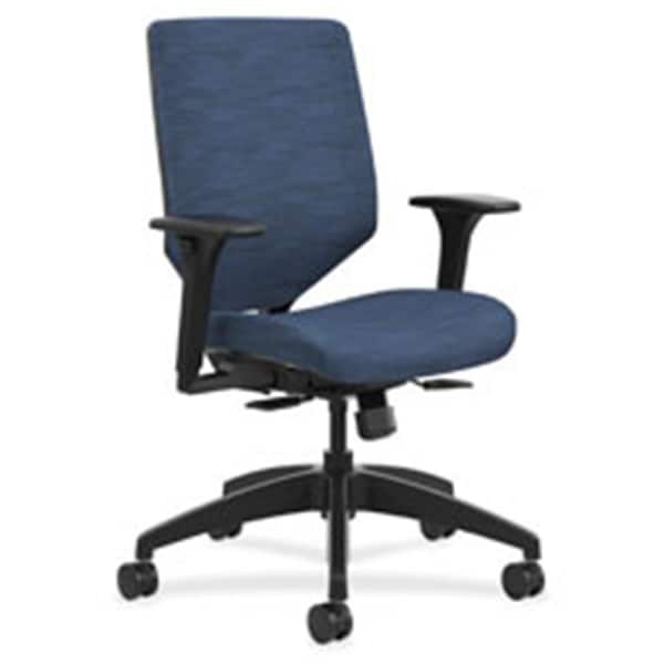 Juki Furniture Solve Fabric & Reactive Mid-Back Task Chair Black ...