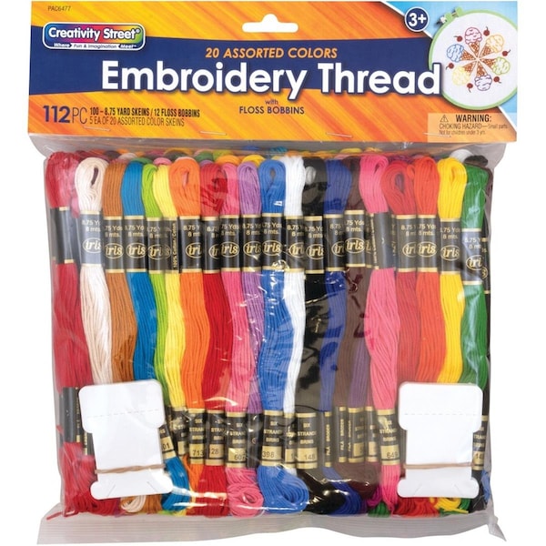 Pacon Embroidery Thread Pack - Assorted Color PAC6477 | Zoro