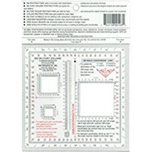 Sotel Systems Tactical Gear RM Military Square Protractor TA564330 | Zoro