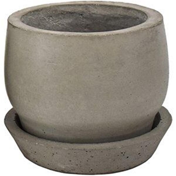 New Courtyard 4.8 x 4 in. Lightweight Fiber Cement Sam Planter with ...