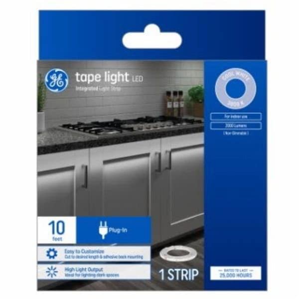 Current 10 ft. 25W LED Plug-In Tape Light, Cool White 107350 | Zoro