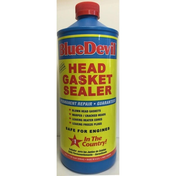 Dendesigns 32 oz V8 Devil Permanent Head Gasket Sealant Blue DE3861868 ...