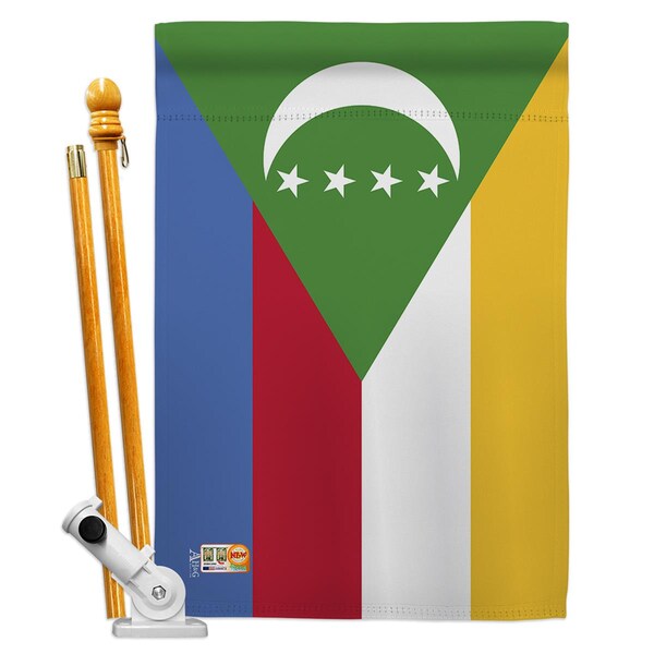 Cosa 28 x 40 in. Comoros Flags of the World Nationality Impressions ...