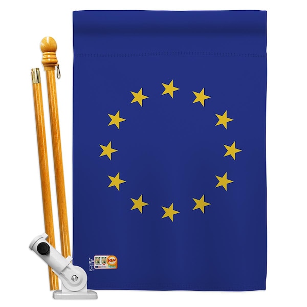 Cosa 28 x 40 in. Europin Flags of the World Nationality Impressions ...