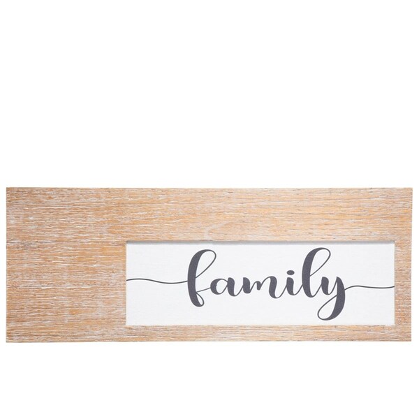 Urban Trends Collection Wood Rectangle Wall Decor with Side Corner ...