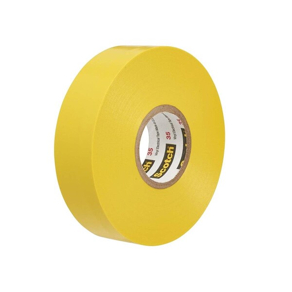 3M 075 in x 66 ft Yellow Electrical Tape 10844BA10 | Zoro