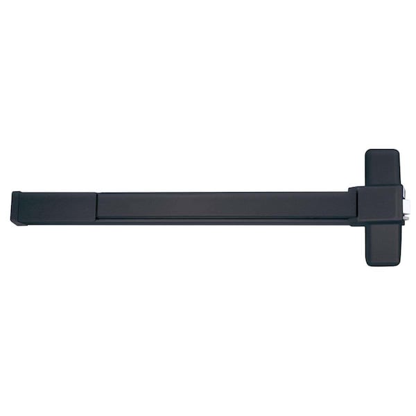 Tell Aluminum Commercial Exit Device, Matte Black EX100476 | Zoro