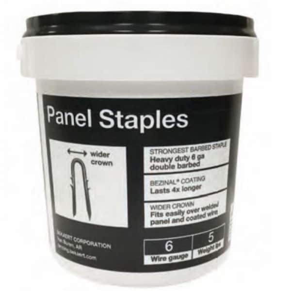 Bekaert Bekaert Steel Wire 621203 Panel Staples Pail; 6 Gauge & 2.5 in ...