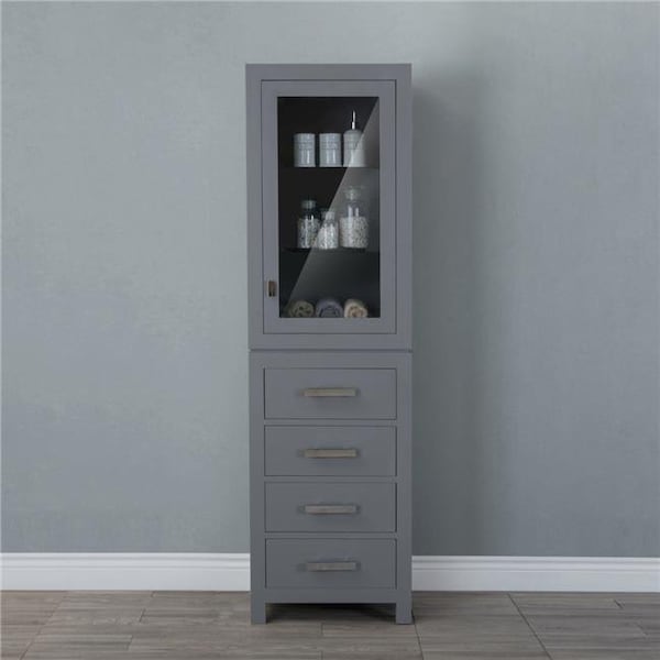 Water Creation MADISON-LC-G Madison Collection Linen Cabinet - Cashmere ...