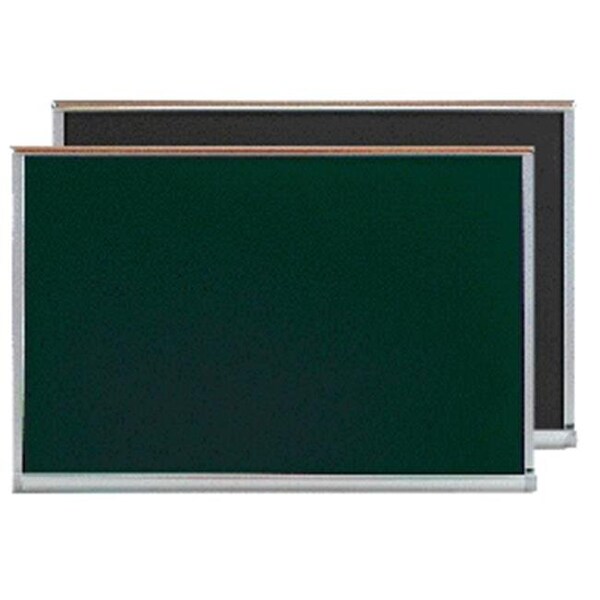 Aarco AARCO Products OS3648BL Red Oak Frame Blue Porcelain Chalkboard ...