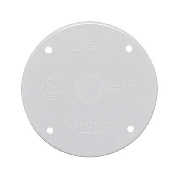 Gizmo Electrical Box Cover, Round, Blank Cover GI156586 | Zoro