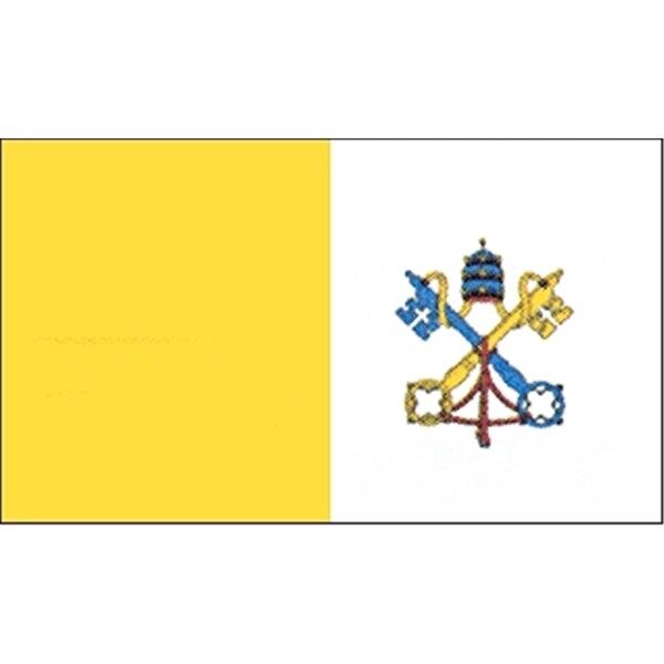 Ss Collectibles 5 ft. X 8 ft. Nyl-Glo Papal Flag SS3321018 | Zoro