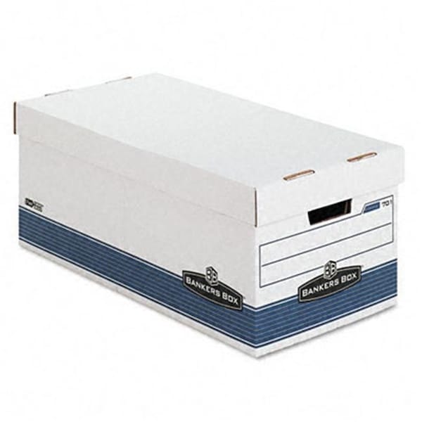 Bankers Box 0070104 Stor/File Storage Box- Letter- Locking Lid- White ...
