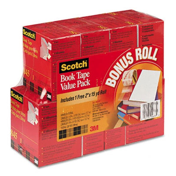 3M Book Repair Tape 8-Roll Multi-Pack 15-Yard Rolls 3 Core 3M32616 | Zoro