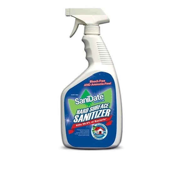 Biosafe SaniDate Hard Surface Sanitizer 32 oz RTU -Pack of 12 2018-32 ...