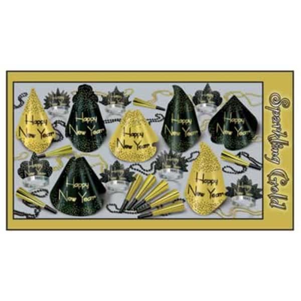 Beistle Co Sparkling Gold Party Assortment For 50 88565-50 | Zoro