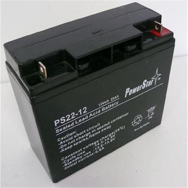 Batteryjack PowerStar HR22-12 Genuine BB Battery - 12V, 22Ah BA46972 | Zoro