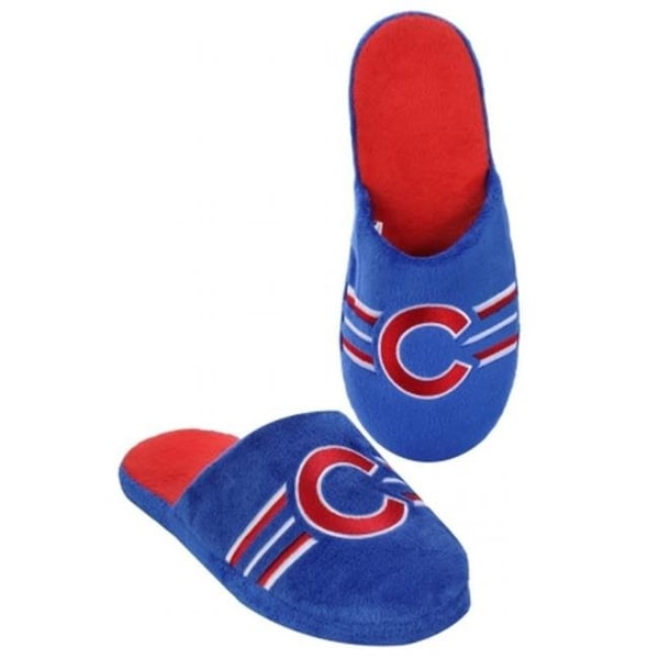Forever Collectibles Chicago Cubs Slippers - Mens Stripe 8496617736 | Zoro