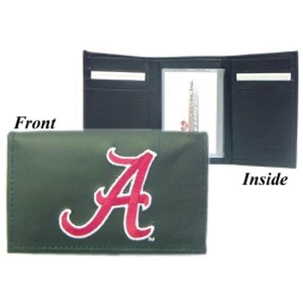 Caseys Alabama Crimson Tide Wallet Trifold Leather Embroidered ...