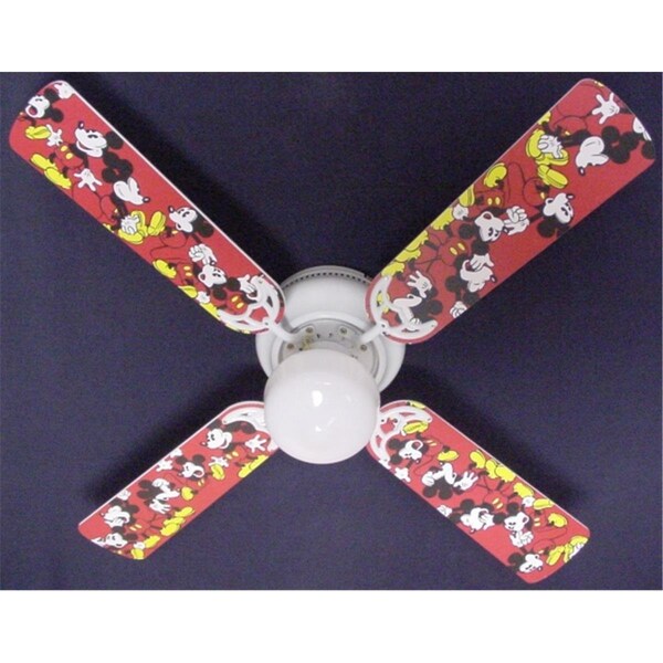 Lightitup Disney Mickey Mouse no.1 Ceiling Fan 42 in. LI2543684 | Zoro