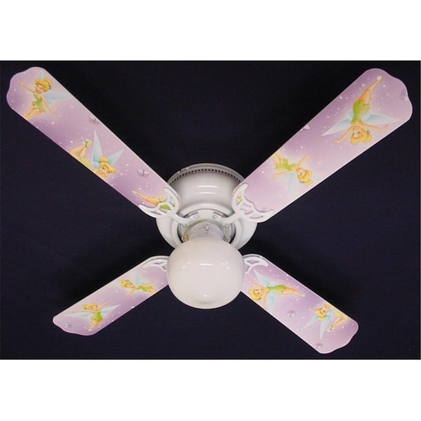 Lightitup Tinkerbell Fairy Purple Ceiling Fan 42 in. LI2543689 | Zoro