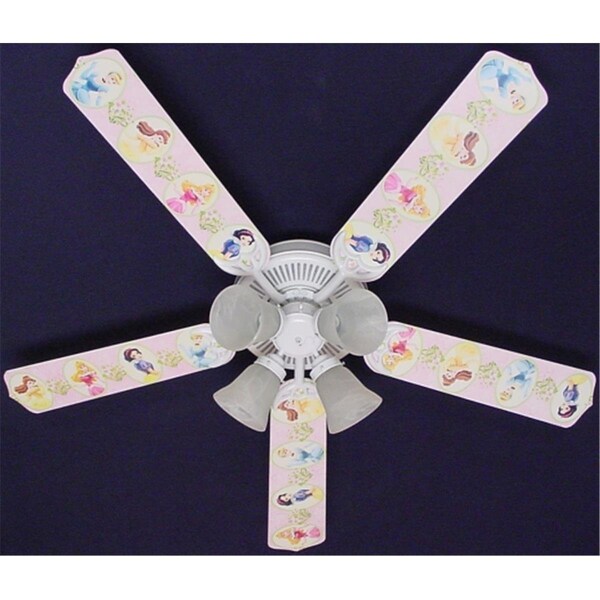 Lightitup Disney Princesses- Dancing Ceiling Fan 52 in. LI2543747 | Zoro