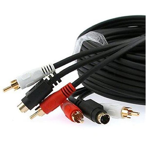 Cmple 350-N S-Video & 2-RCA Audio Cable Combo Gold Plated -75ft 350-N ...