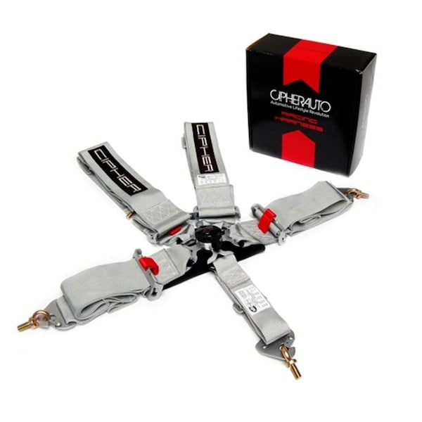 Cipher Auto Racing Blue 5 Point Quick Release Racing Harness, Silver ...