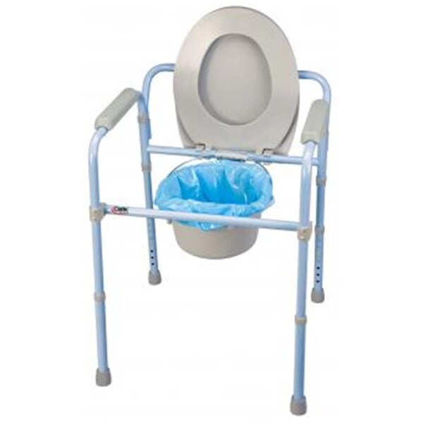 Carex Health Brands Deluxe Folding Commode B34100 | Zoro