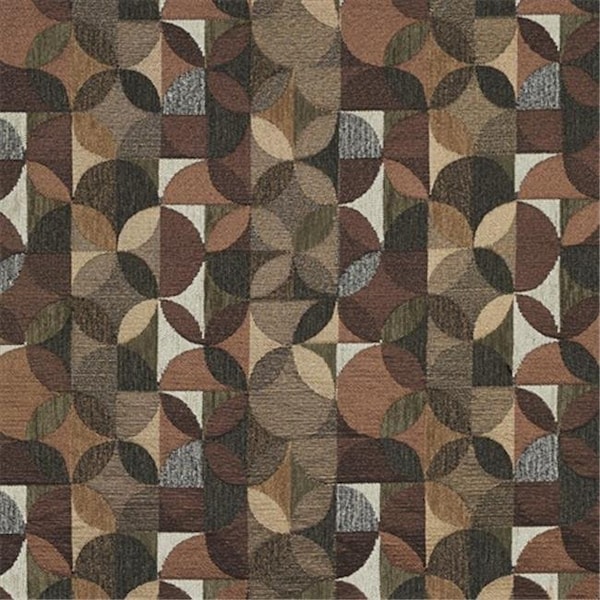 Designer Fabrics F514 54 in. Wide Grey; Green And Brown; Geometric ...