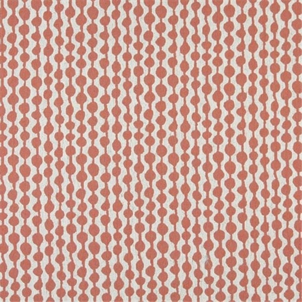 Designer Fabrics K0010C 54 in. Wide Persimmon And Off White; Circle ...
