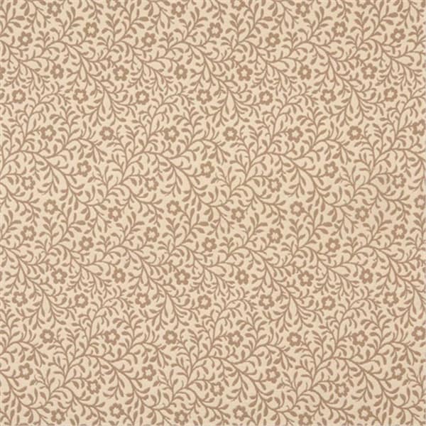 Designer Fabrics 54 in. Wide Beige And Tan Floral Matelasse Reversible ...
