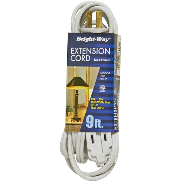 Howard Berger Howard Berger 9 ft. Bright-Way Extension Cord- White EE9W ...