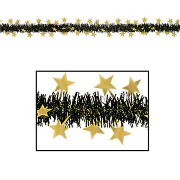 Beistle Co FR Metallic Star Garland, 12PK 50303-BKGD | Zoro