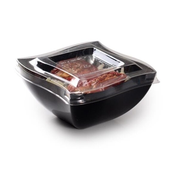 Fineline Settings Fineline Settings 180-L Clear 8 Oz. Serving Bowl Lid ...