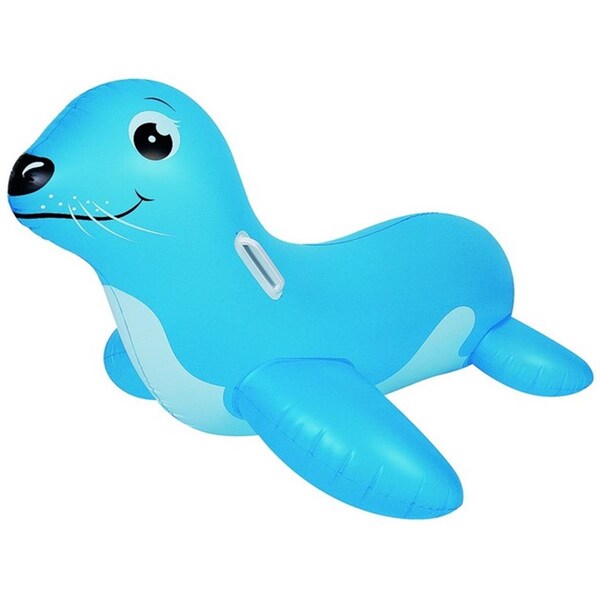 Perfectpitch Sea Lion Rider Inflatable Swimming Pool Float Toy with ...