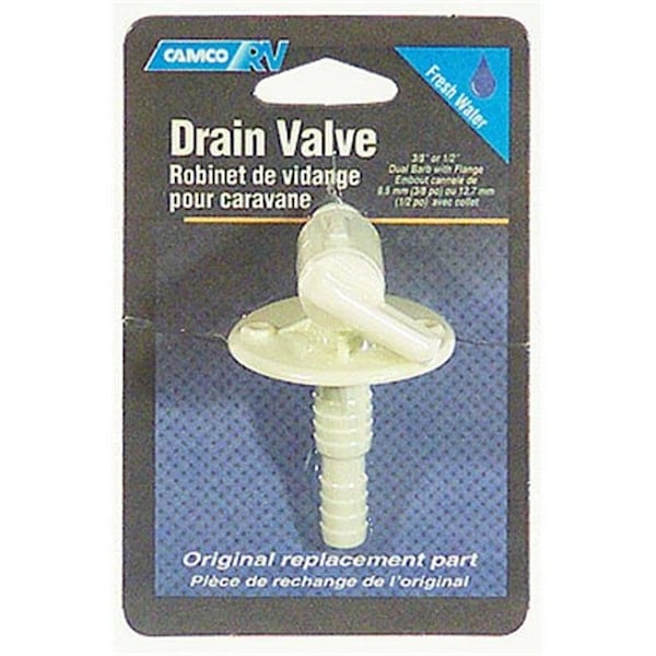 Camco Camco Mfg Inc Rv Dual-Size RV Drain Valves 22223 22223 | Zoro