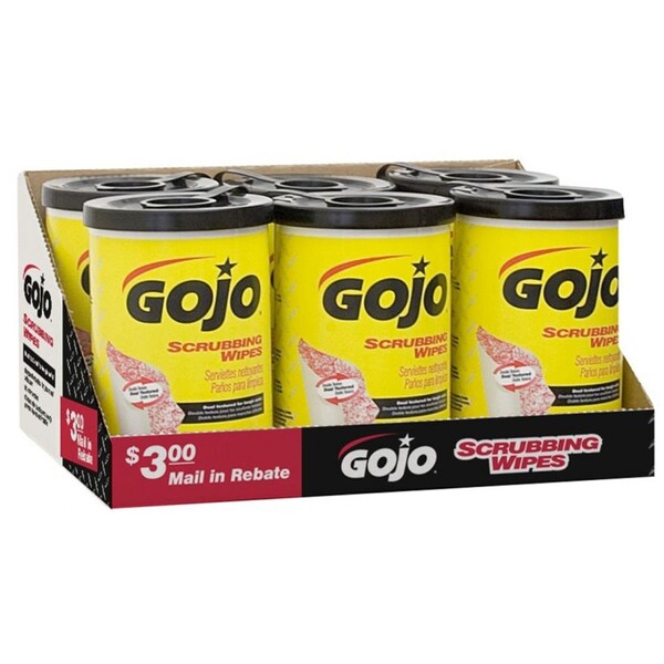 Gojo 72 Count Scrubbing Wipes 639606PDQ | Zoro