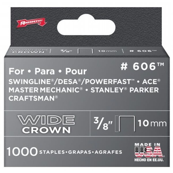 Arrow Fastener Arrow Fastener Co. .38in. Wide Crown Heavy Duty Staples ...