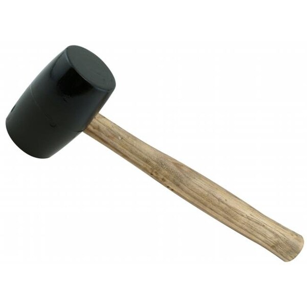 Great Neck 8 Oz Rubber Mallet Wood Handle OP84825 | Zoro