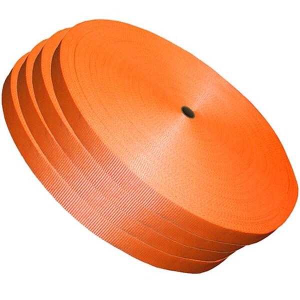 Kubinec Kubinec CL-114 1.25 in. Orange Woven Polyester Strap; 600 ft ...