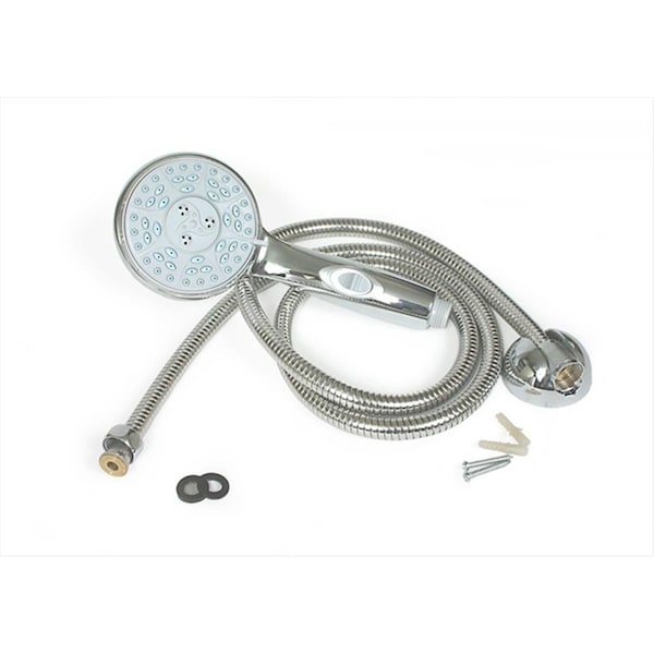 Strike3 43713 Shower Head Kit with On Off Switch Chrome ST89741 | Zoro