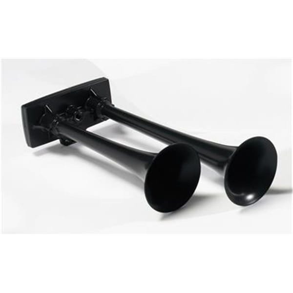 Hadley Horns H00640R Dual Air Horn- Round Trumpet H34-H00640R | Zoro