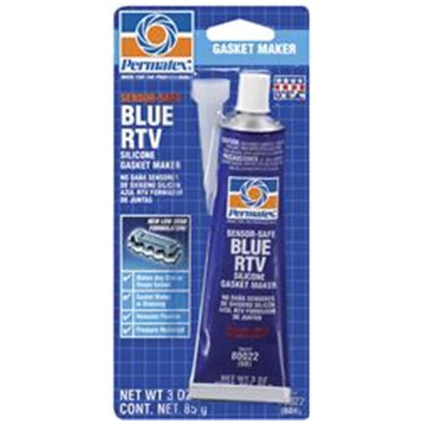 Permtx-Lockt Blue Rtv Silicone Gasket Maker- 3 Oz. P13-80022 | Zoro