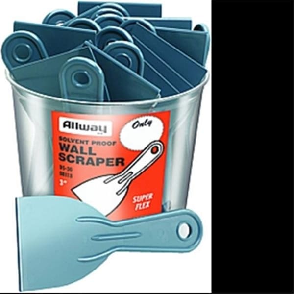 Allway Tools DS30 3 in. Plastic Putty Knife Bucket Pack of 25 ...