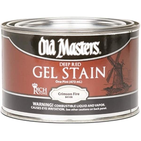 Old Masters 84108 Deep Red Crimson Fire Gel Stain - 1 Pint 86348841086 ...